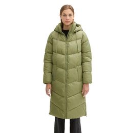Tom Tailor Denim Damen Tom Tailor Denim Steppmantel mit Kapuze gr&uuml;n XXL (44)