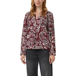 s.Oliver Damen s.Oliver Langarmbluse mit floralen Muster rot 38