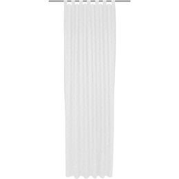 WIRTH Vorhang &raquo;Westport&laquo; Schlaufen 1 Stk. tlg. wei&szlig; Jacquard, Polyester 225cm, Schlaufen, 132cm