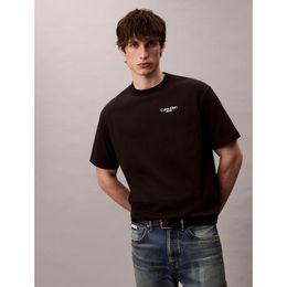 Calvin Klein Jeans Herren T-Shirt &raquo;LOGO BACK PRINT T-SHIRT&laquo; Mit Rundhalsausschnitt, regular fit schwarz XXL