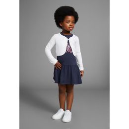 Kidsworld M&auml;dchen Kidsworld Bolero, Kleid & Leggings &raquo;2tlg. Set : Kleid mit Bolero-Jacke&laquo; Set, 2, 2 Outfit f&uuml;r kleine M&auml;dchen blau 140/146