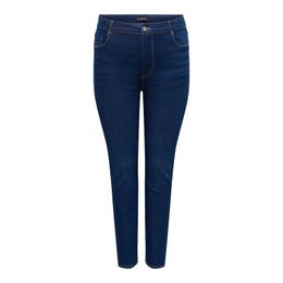 Only Carmakoma Damen Only CARMAKOMA Skinny-fit-Jeans &raquo;CARSNOW HW STRETCH SKINNY PIM655 NOOS&laquo; Baumwollmischung, High Waist blau 42, L&auml;nge 32