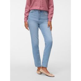 V&eacute;ro Moda Vero Moda Damen Mom-Jeans &raquo;VMNICKIE HR MOM JEANS BLUE MIX NOOS&laquo; Baumwollmischung, high waist, loose fit 32, L&auml;nge 32