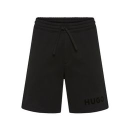 Hugo Herren Hugo Sweatshorts &raquo;Dinkoe&laquo; elastischer Bund mit Kordel, Relaxed Fit, Logo-Druck schwarz S, N-Gr