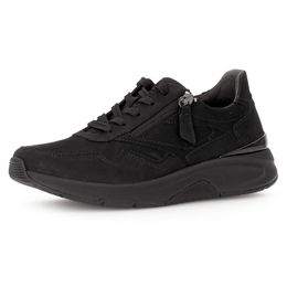 Rollingsoft Damen rollingsoft Keilsneaker , Freizeitschuh, Halbschuh, Schn&uuml;rschuh, Logoschriftzug an der Ferse schwarz 43