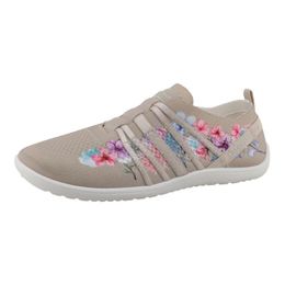 Tom Tailor Damen Tom Tailor Slip-On Sneaker &raquo;Patty&laquo; Freizeitschuh, Halbschuh, Slipper mit h&uuml;bschen Bl&uuml;tendrucken beige 37
