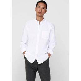 Only & Sons Only & Sons Herren ONLY & SONS Langarmhemd &raquo;ONSALVARO SLIM LS OXFORD SHIRT NOOS&laquo; wei&szlig; S, N-Gr