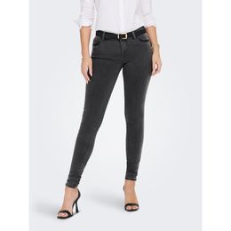 Only Damen Only Skinny-fit-Jeans &raquo;ONLRAIN LIFE REG SKINNY DNM&laquo; mit G&uuml;rtelschlaufen blau XS (34), L&auml;nge 30