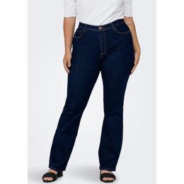 Only Carmakoma Damen Only CARMAKOMA Schlagjeans &raquo;CARSALLY&laquo; blau 54, L&auml;nge 32
