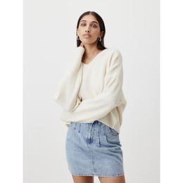 Leger Damen LeGer Strickpullover &raquo;Halina, LeGer by Lena Gercke&laquo; Loose fit mit Rundhalsausschnitt wei&szlig; 42