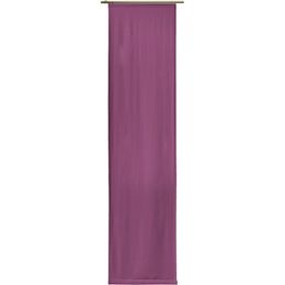 WIRTH Schiebegardine &raquo;Newbury&laquo; Klettband 1 Stk. tlg. Ohne Befestigungszubeh&ouml;r, Breite: 57 cm lila Jacquard, Baumwolle, Polyester 225cm, Klettband, 57cm