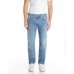 Replay Herren Straight-Jeans &raquo;GROVER&laquo; in vielen verschiedenen Waschungen, mit Stretch blau 36, L&auml;nge 34