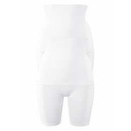Petite Fleur By Lascana Damen petite fleur by Lascana Formpants 2er-Pack, shape wear, unifarben, Baumwollmischung wei&szlig; 40/42