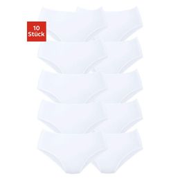 Petite Fleur By Lascana Damen petite fleur by Lascana Jazz-Pants Slips 10er-Pack, aus elastischer Baumwolle wei&szlig; 36/38