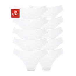 Petite Fleur By Lascana Damen petite fleur by Lascana String 10er-Pack, aus elastischer Baumwolle wei&szlig; 32/34