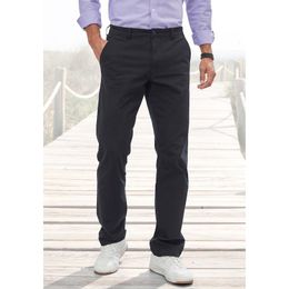 H.I.S. H.I.S Herren Chinohose &raquo;- lange Hose in Regular-fit&laquo; aus elastischer Baumwoll-Qualit&auml;t, in 2 L&auml;ngen: 32 & 34 schwarz 32, L&auml;nge 34