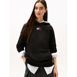 Tommy Jeans Damen Kapuzensweatshirt &raquo;TJW RLX PARTY FLAG HOODIE EXT&laquo; schwarz M (38)