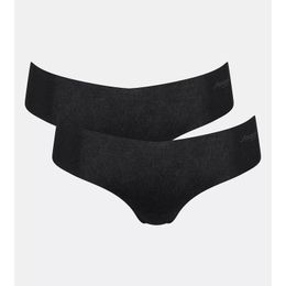 Sloggi Damen Sloggi Slip &raquo;ZERO Modal 2.0 Hipster 2P&laquo; nahtlos und weich schwarz XS