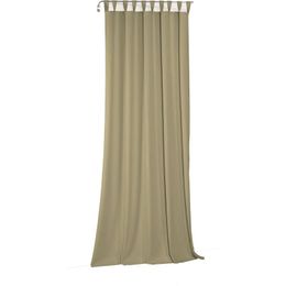 WIRTH Vorhang &raquo;Newbury&laquo; Schlaufen 1 Stk. tlg. braun Jacquard, Baumwolle, Polyester 125cm, Schlaufen, 65cm