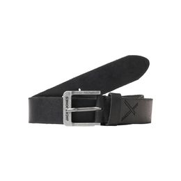Jack & Jones Jack & Jones Herren Lederg&uuml;rtel &raquo;JACROCK LEATHER BELT NOOS&laquo; schwarz 80