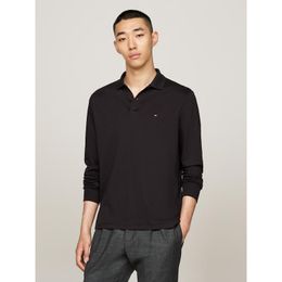 Tommy Hilfiger Herren Langarm-Poloshirt &raquo;L/S LIQUID COTTON REG POLO mit Jersey und Markenlabel&laquo; unifarben, casual, regular fit, Baumwolle, Polokragen 