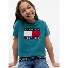 Tommy Hilfiger M&auml;dchen T-Shirt Kinder bis 16 Jahre, mit Rundhalsausschnitt 4 (104)