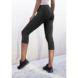 active by Lascana Lascana Active Damen LASCANA ACTIVE Caprileggings mit breitem Komfortbund schwarz XS (32/34), N-Gr
