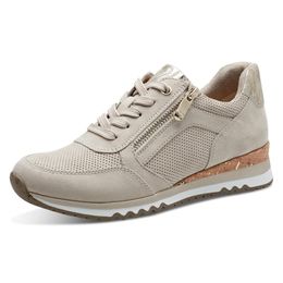 Marco Tozzi Damen Marco Tozzi Keilsneaker , Freizeitschuh, Halbschuh, Schn&uuml;rschuh in veganer Verarbeitung beige 39