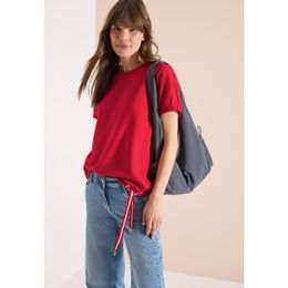 Cecil Damen T-Shirt mit Tunnelzug rot XS (36)