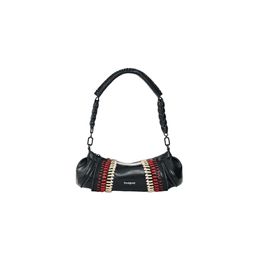 Desigual Schultertasche Damen Gr&ouml;&szlig;e One Size hellbeige / rot / burgunder / schwarz