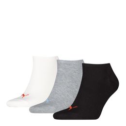 Puma Damen Puma Sneakersocken &raquo;Puma UNISEX SNEAKER PLAIN 3P&laquo; 3 Paar, mit kleinem Logo wei&szlig; 35-38
