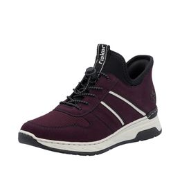 Rieker Damen Slip-On Sneaker &raquo;Ready2GO&laquo; Schlupfschuh, Halbschuh, Freizeitsneaker mit MemoSoft-Innensohle lila 42