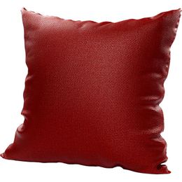 HOMING Dekokissen &raquo;St. Moritz&laquo; Pflegeleicht rot Polyester B/L: 40cm x 40cm, 1 Stk.