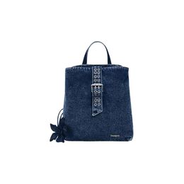 Desigual Backpack female size One size Blue denim