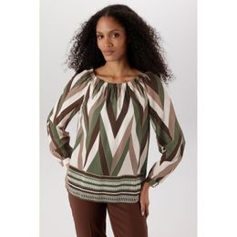 Aniston Selected Damen Aniston SELECTED Schlupfbluse gro&szlig;z&uuml;gigem, elastischen Rundhalsausschnitt - NEUE KOLLEKTION 46