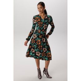 Aniston Selected Damen Aniston SELECTED Jerseykleid mit dekorativen V-Ausschnitt - NEUE KOLLEKTION bunt 46, N-Gr