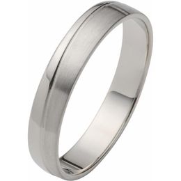 Firetti Unisex Trauring &raquo;Schmuck Geschenk Gold 375 Hochzeit Ehering "LIEBE"&laquo; Made in Germany, wahlweise mit oder ohne Brillanten wei&szlig; 18, ohne 