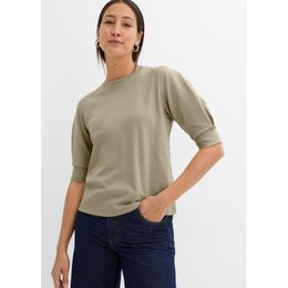 bonprix Damen bonprix T-Shirt Oversize-Passform, dezente Puff&auml;rmel, Halbarm, aus reiner Baumwolle 48/50 (XL)