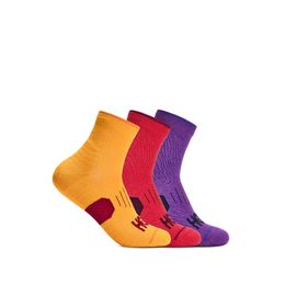 Hoka One One Hoka Quarter Run Sock 3-Pack Bekleidung Unisex gelb