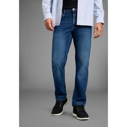 Arizona Herren Straight-Jeans gerader Schnitt, normale Leibh&ouml;he, mit Knopf- und Rei&szlig;verschluss blau 24, U + N + S Gr