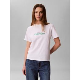 Calvin Klein Jeans Damen T-Shirt Regular fit, mit Logoschriftzug XL (44)