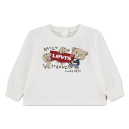 Levi's Kids Jungen Levi's Kids Langarmshirt &raquo;LVB GRAPHIC LS TEE&laquo; mit Motivprint, Baumwoll-Mix - for Boys wei&szlig; 12M (80)