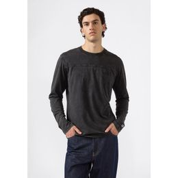 Champion Herren Langarmshirt &raquo;ICONS Wash Crewneck Long Sleeve T-Shirt&laquo; lang&auml;rmliges Oberteil, aus Baumwolle, auch in gro&szlig;en Gr&ouml;&szlig;en grau XL (56/58)