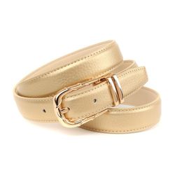 Anthoni Crown Damen Lederg&uuml;rtel gold 100