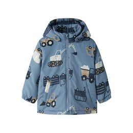 name it Jungen Outdoorjacke &raquo;NMMMAX JACKET PA AOP NOOS&laquo; mit Kapuze Kunstfaser, wasserabweisend, mit abnehmbarer Kapuze 122