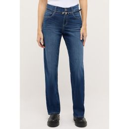 Angels Damen Angels 5-Pocket-Jeans &raquo;Liz City&laquo; mit G&uuml;rtel, Relaxed Fit 38, L&auml;nge 28