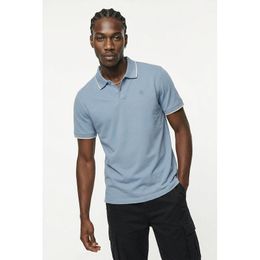 Blend Herren Poloshirt &raquo;BHEDIN POLO S/S&laquo; mit Polokragen, aus Baumwolle und Jersey, Regular Fit, Kurzarm blau XXL