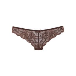 Lascana Damen Lascana String aus sch&ouml;ner Vollspitze und Schleife 40/42