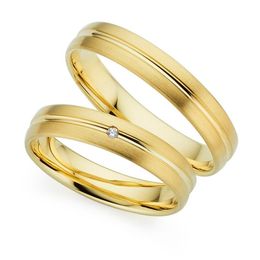 Phoenix Ph&ouml;nix Unisex Trauring &raquo;Schmuck Partnerring Ehering Verlobungsring Freundschaftsring&laquo; Made in Germany - wahlweise mit oder ohne Brillant gold 60, ohne