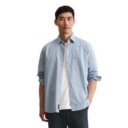 Marc O'Polo Marc O'polo Herren Marc O'Polo Langarmhemd klein kariert, sommerlich leicht bunt XL, N-Gr